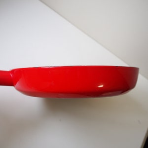 Vintage Dansk Red Fry Pan With Teak Handle - Etsy