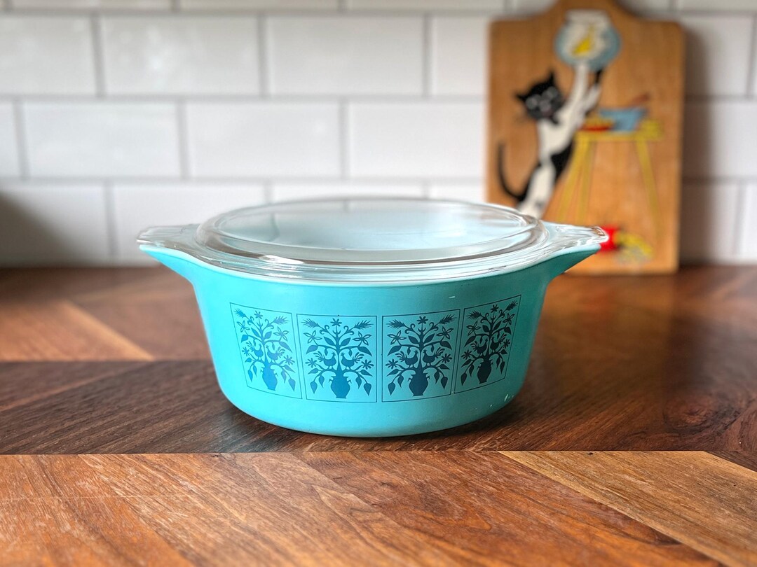 Vintage Pyrex Saxony Tree of Life 475 Casserole Dish With Lid - Etsy