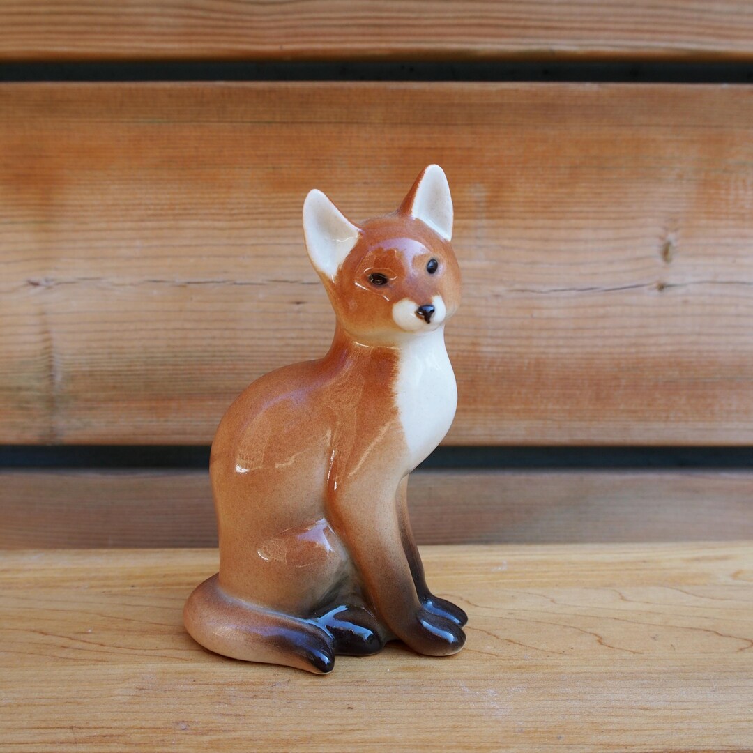 Vintage Soviet Era Fox Figurine Made in the USSR - Etsy