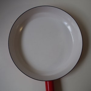 Vintage Dansk Red Fry Pan With Teak Handle - Etsy