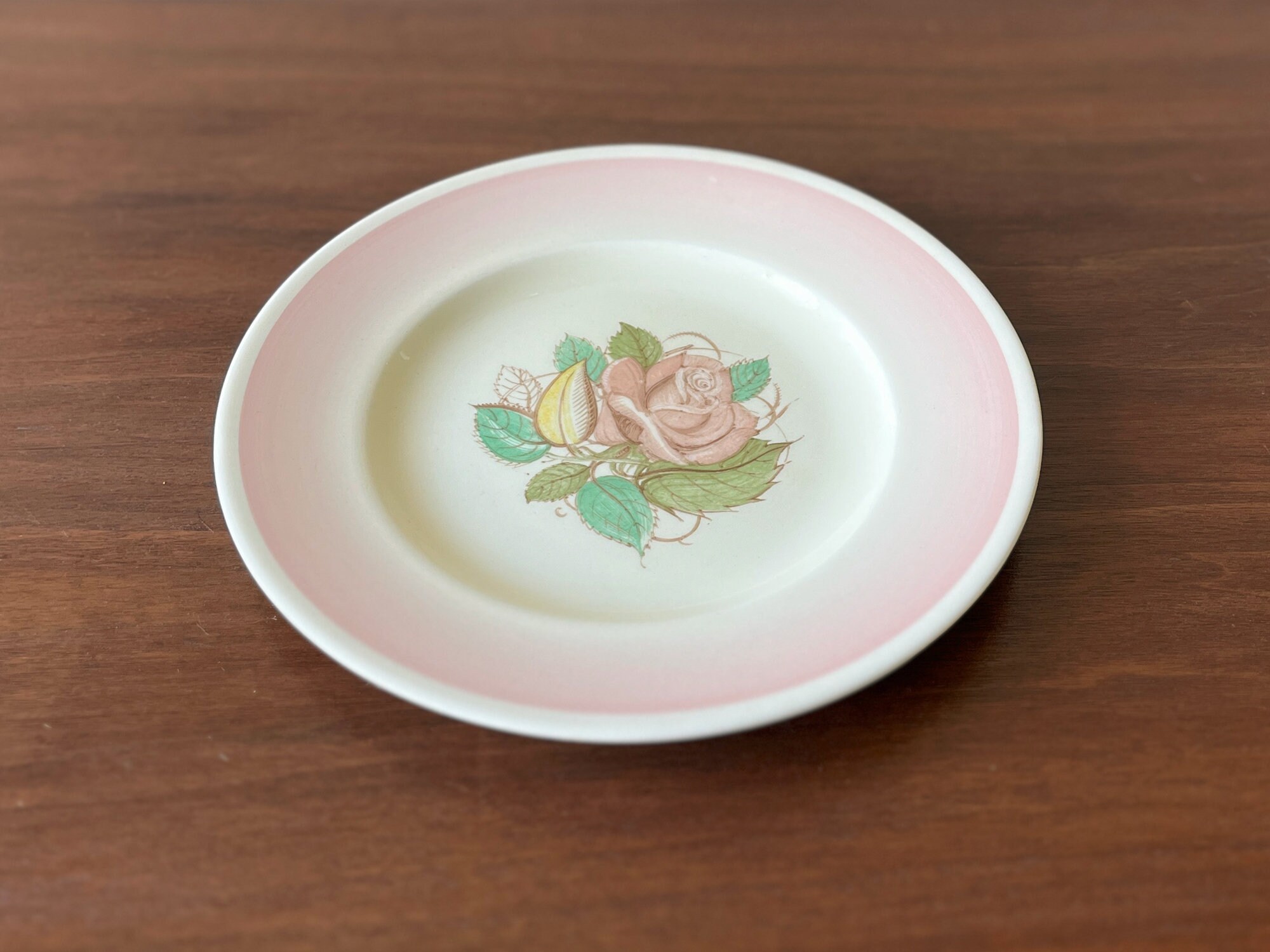 Vintage Susie Cooper Pink Patricia Rose 8 Plate - Etsy