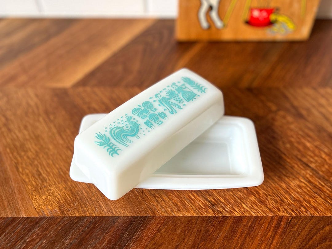 Vintage Pyrex Butterprint Amish Butter Dish - Etsy
