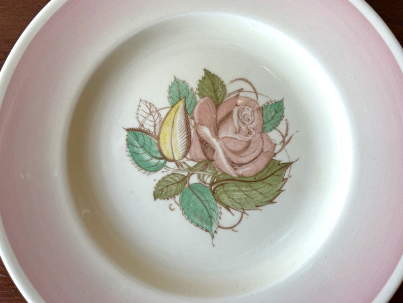 Vintage Susie Cooper Pink Patricia Rose 8 Plate - Etsy