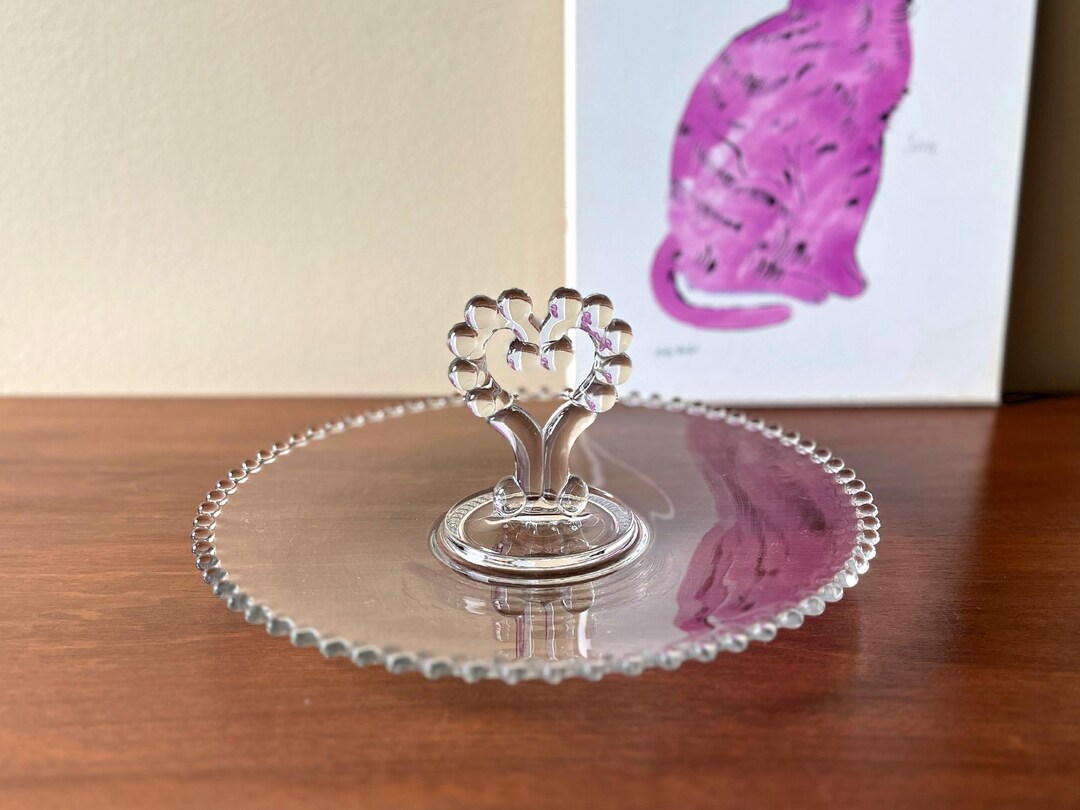 Vintage Candlewick Pastry Tray Imperial Glass - Etsy