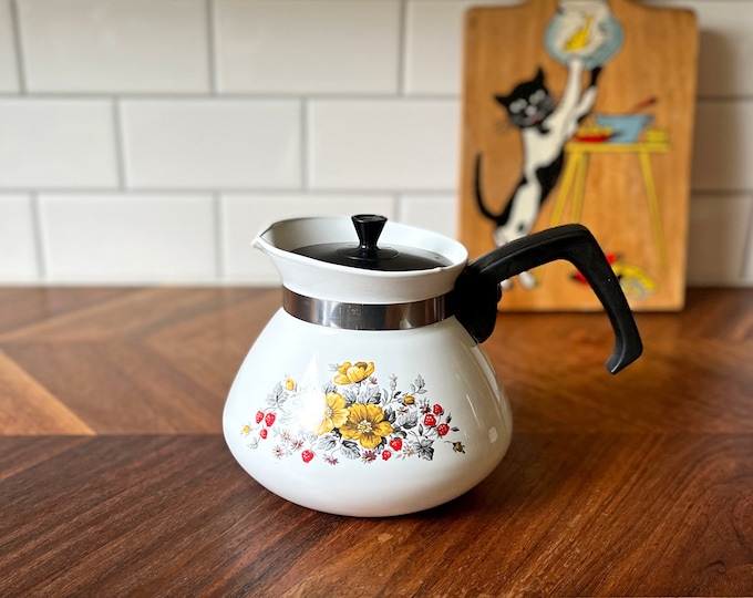 Vintage Corning Ware Bantry Garden 6 Cup Teapot - Etsy