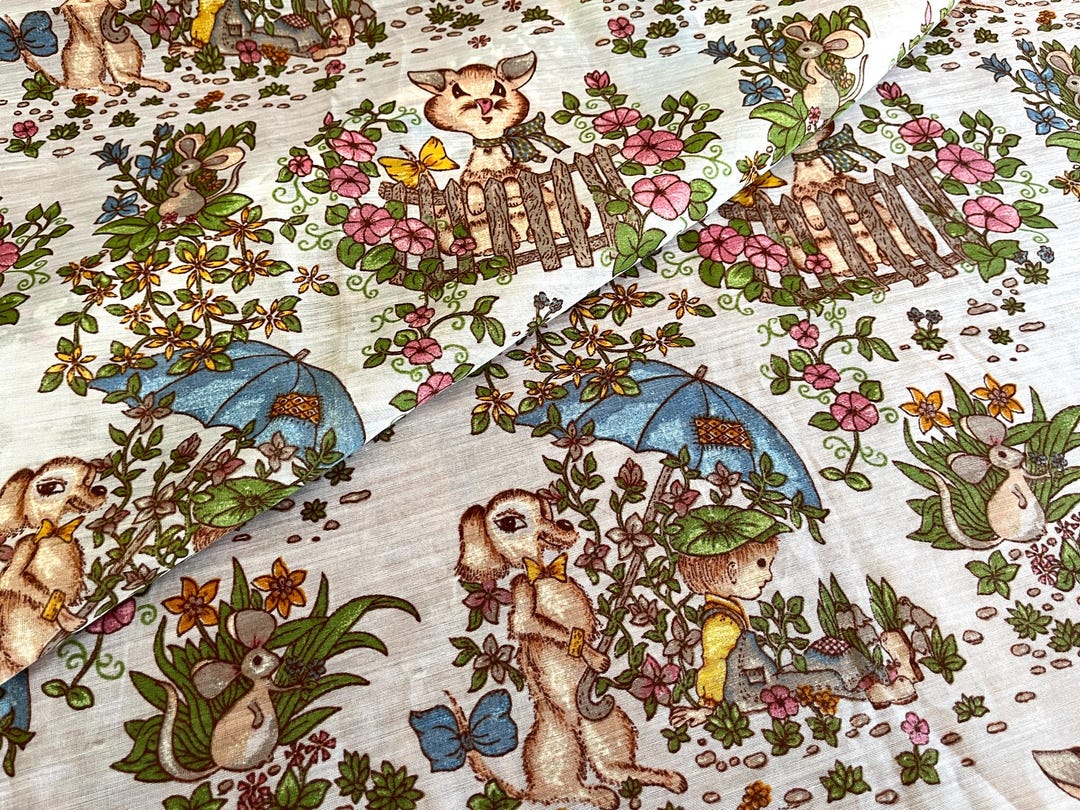 Vintage Animal Print Sheer Fabric - Etsy