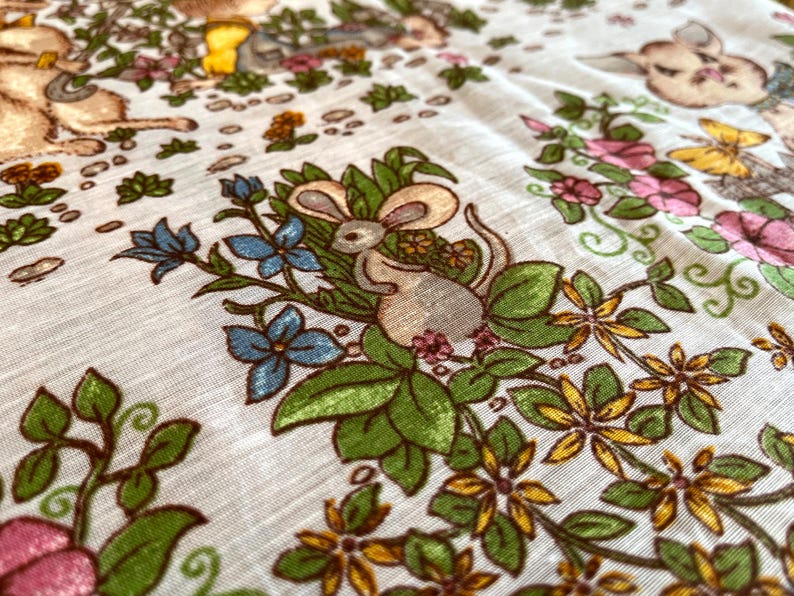 Vintage Animal Print Sheer Fabric - Etsy