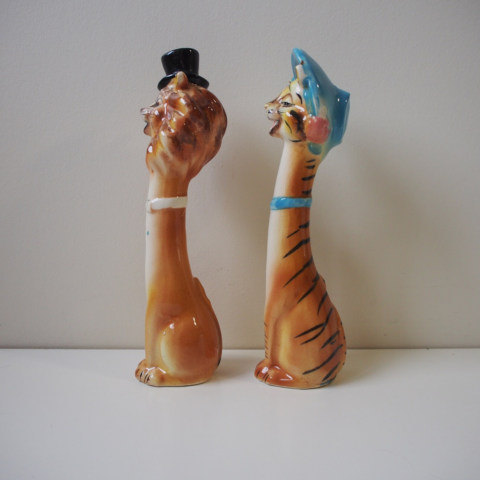 Vintage Original Lion and Tiger Salt and Pepper Shakers Made in Japan ...