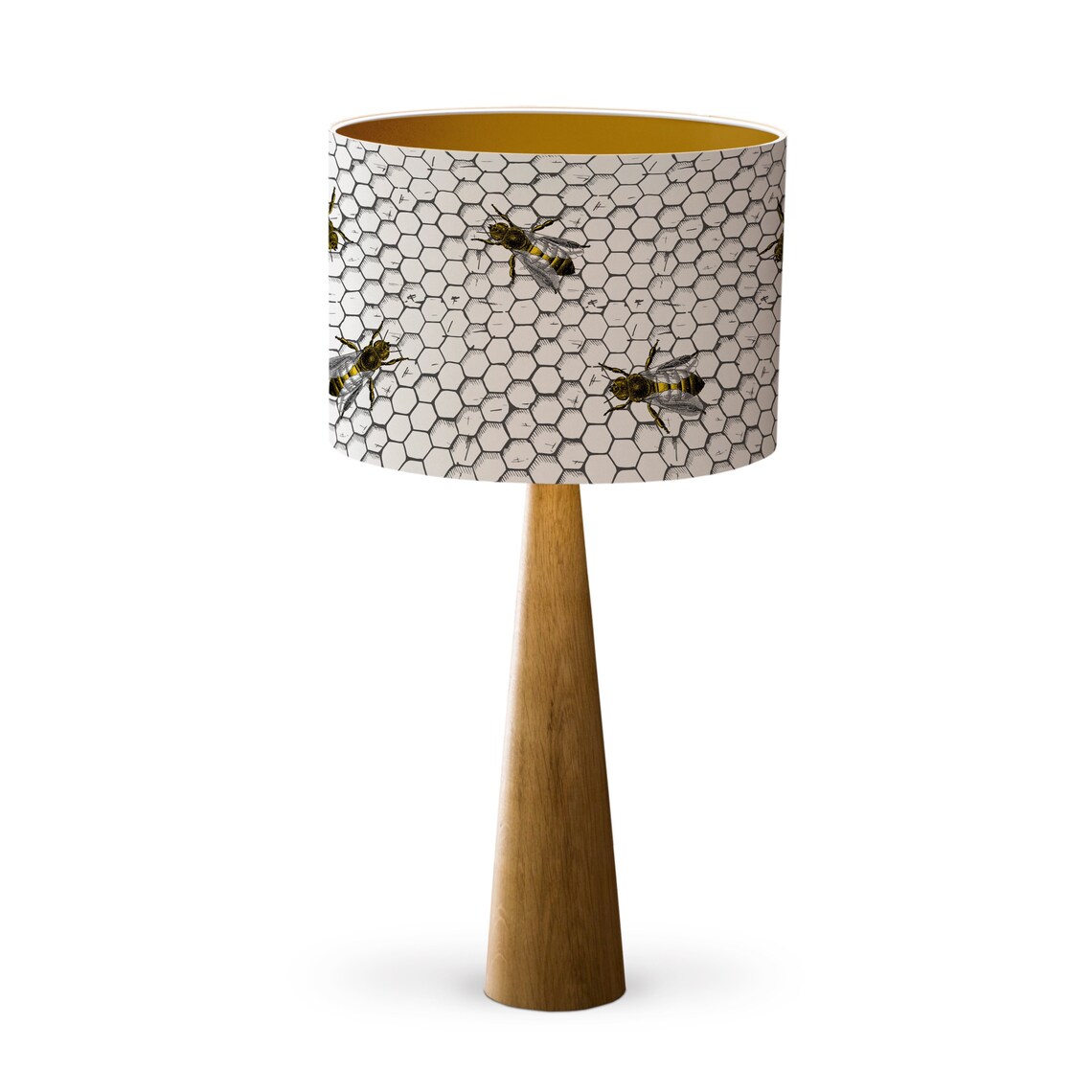 The Hive - Large Honey Bees Drum Lampshade - Etsy