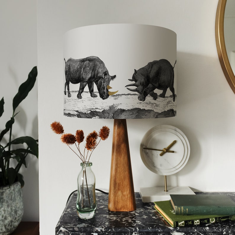 CRASH Small Rhino Drum Lampshade - Etsy