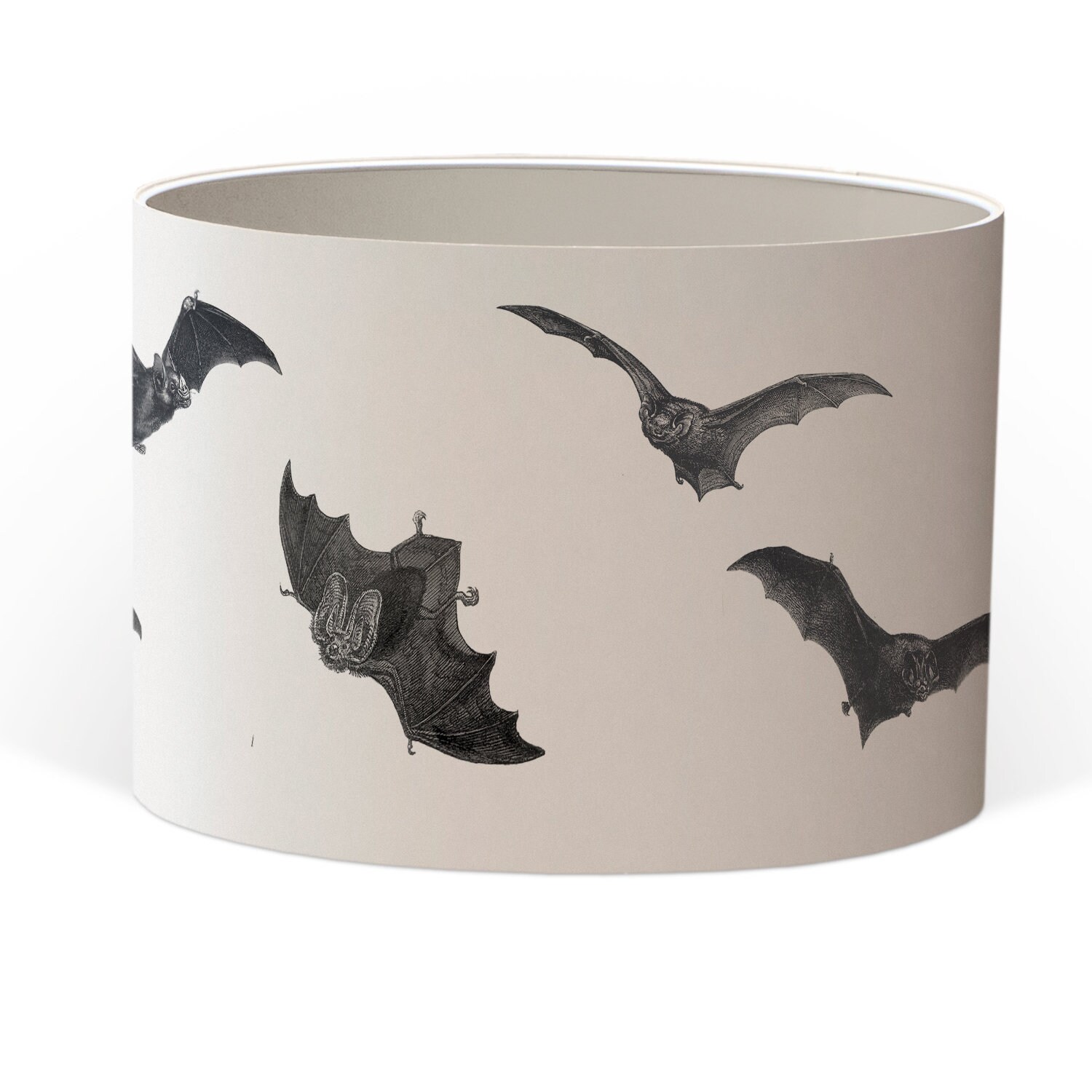 Bat by Moonlight Small Drum Lampshade - Etsy UK