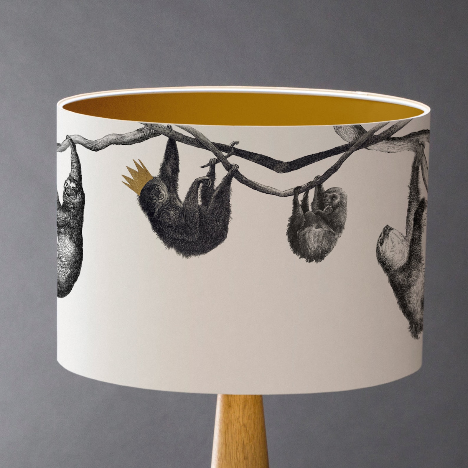 Sloths - Small Drum Lampshade - Etsy