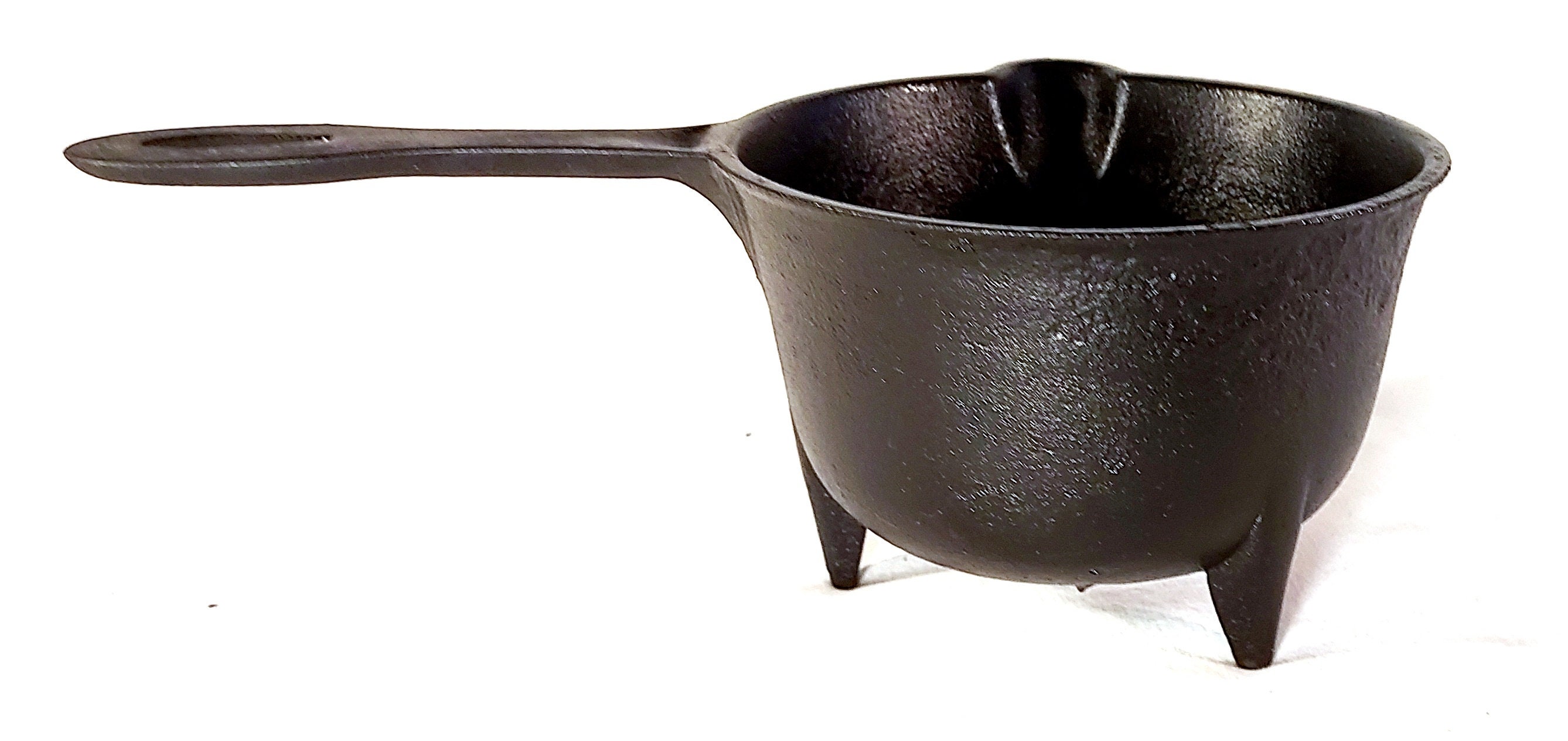 Antique Cast Iron Open Fire Footed Black Spider Smelting Melting Gravy ...