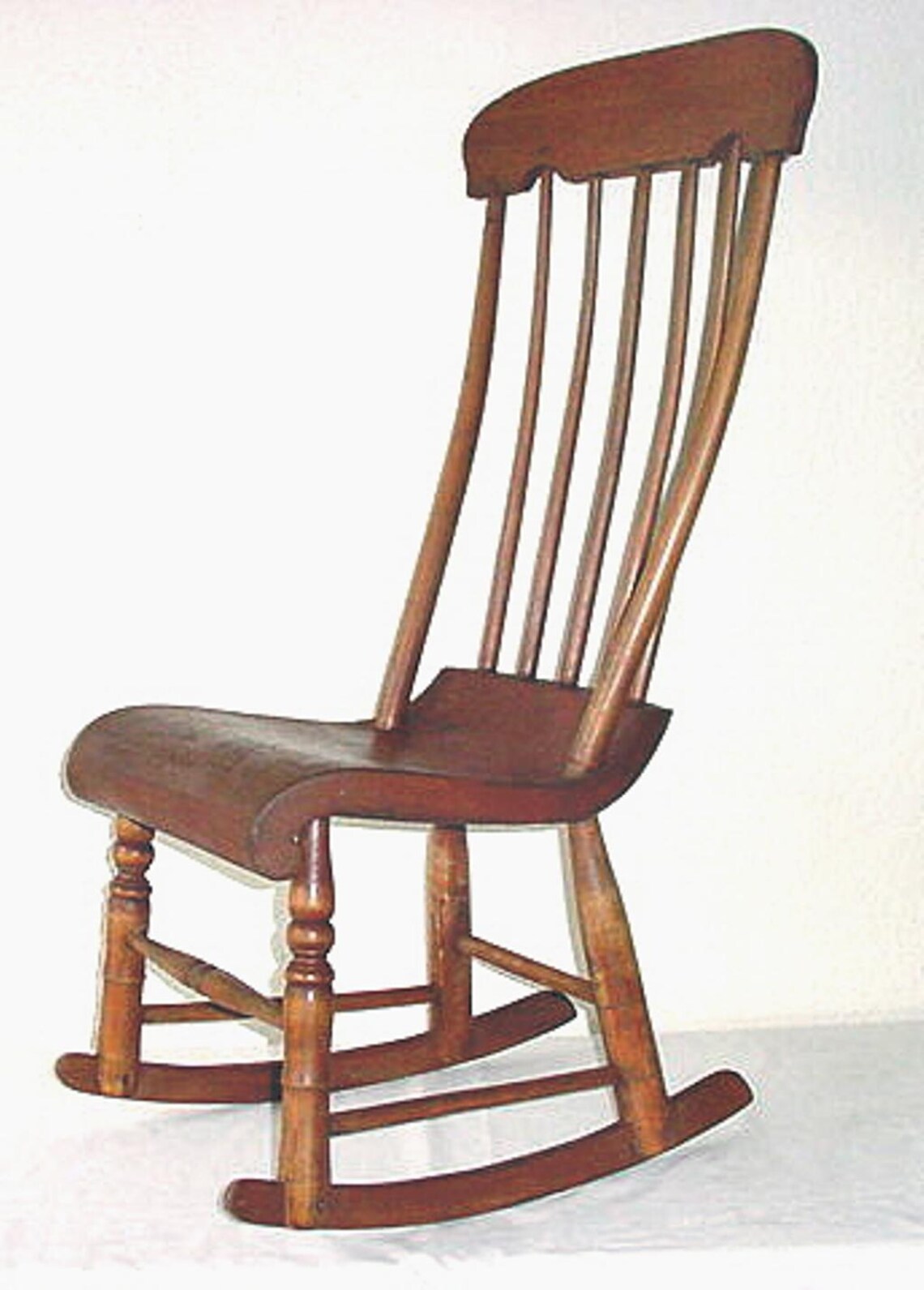 Antique Boston Rocker Sleigh Seat Mission Baby Infant Rocking Chair - Etsy
