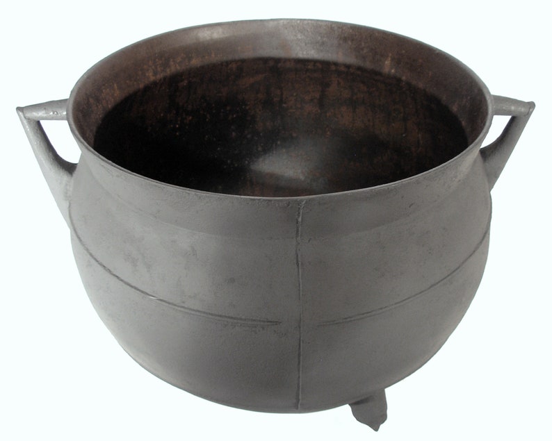 Antique 12 Gallon Cast Iron Double Handled, Footed, Cauldron - Kettle ...