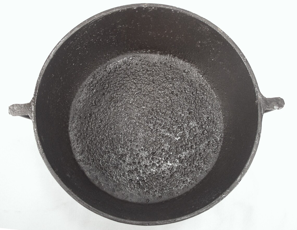 Antique Cast Iron Open Fire Footed Pig Ear Handles Spider Deep Frying ...