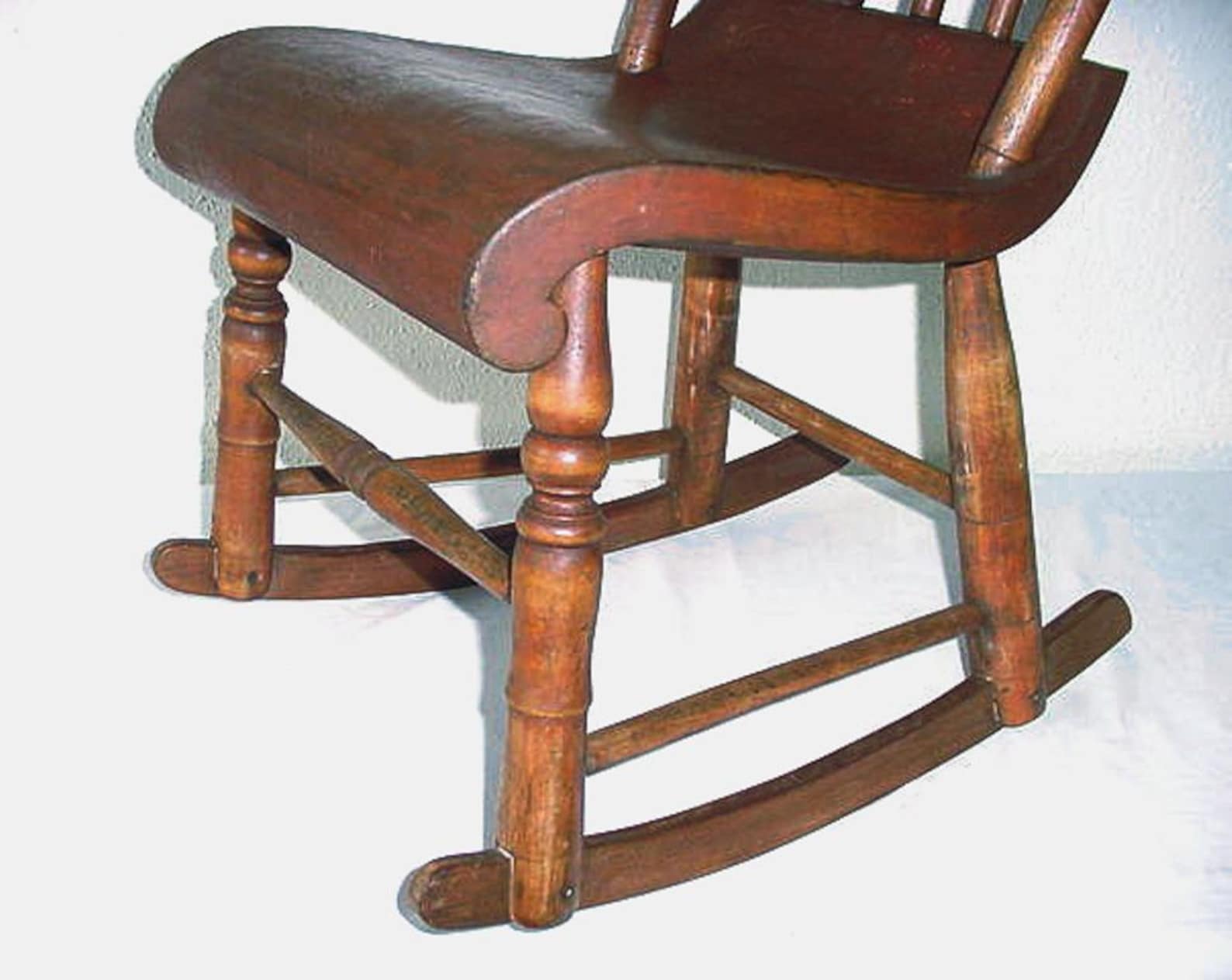 Antique Boston Rocker Sleigh Seat Mission Baby Infant Rocking Chair - Etsy