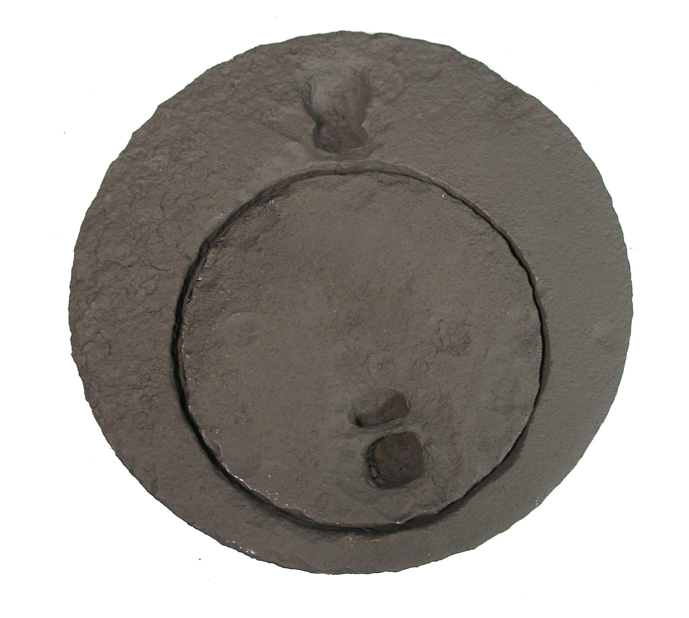 8" Antique Wood / Coal Burning Stove Top Burner Plate & Insert Trivet ...