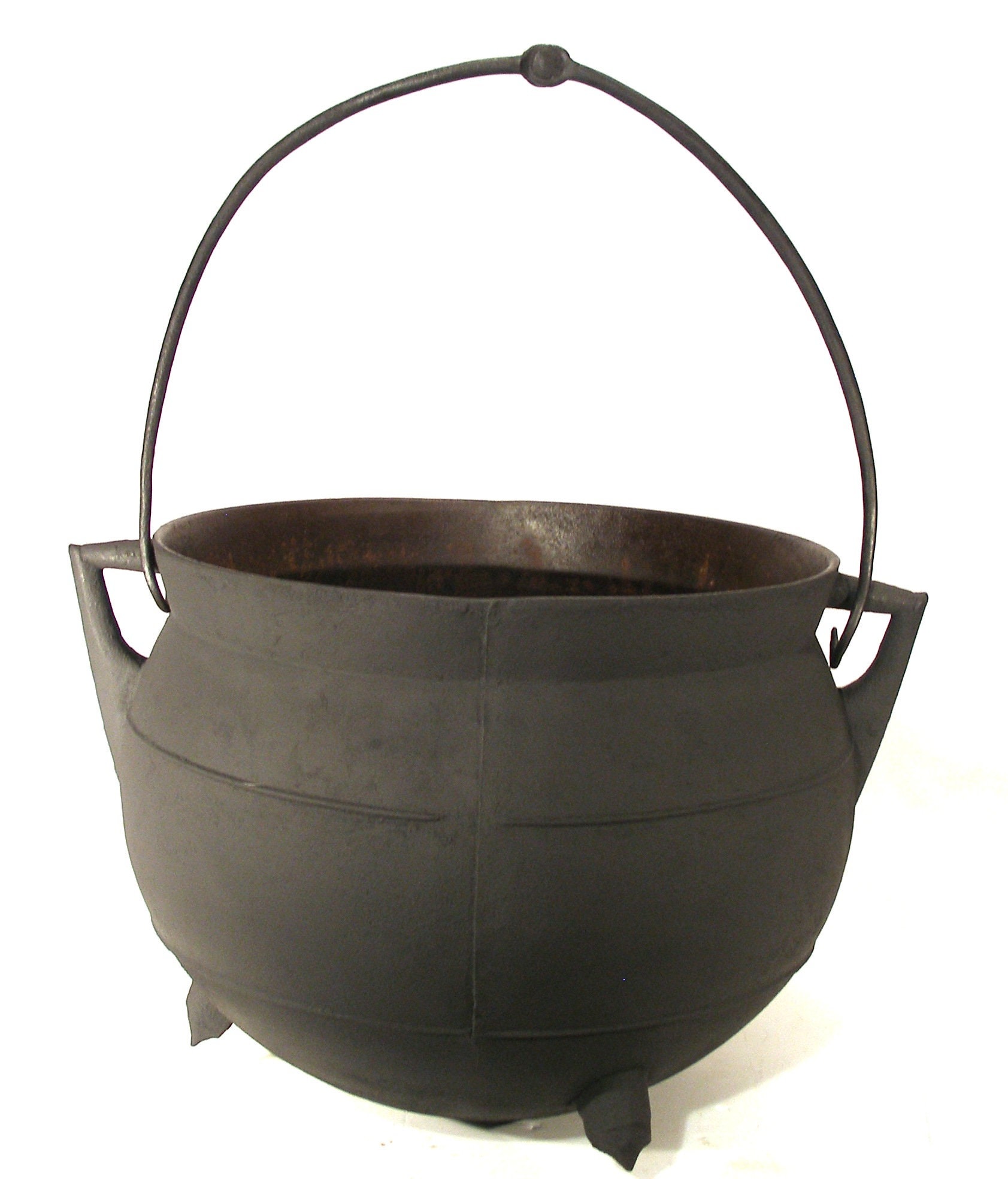 Antique 12 Gallon Cast Iron Double Handled, Footed, Cauldron - Kettle ...