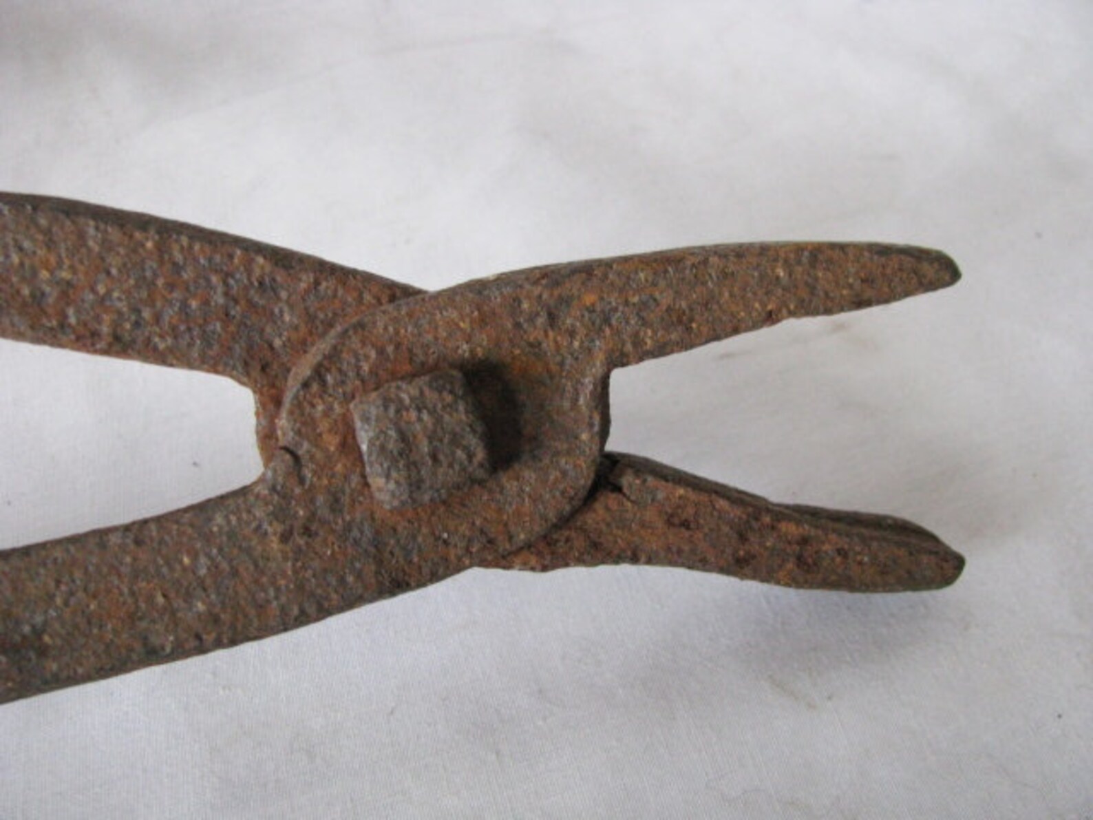Antique Cast Iron Hand Forged Blacksmith Fire Plyer Tongs. - Etsy