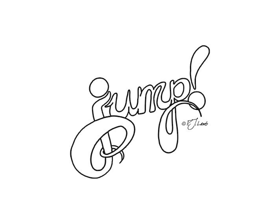 Jump Digital Word Art Composition Photo Print Original - Etsy UK