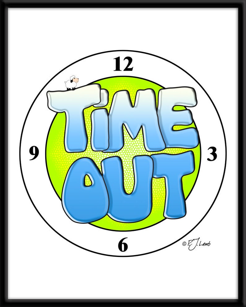 Time Out Digital Word Art Composition Photo Print, Original Drawing ...
