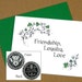 Claddagh Greeting Card With Gift Token, English or Irish Gaelic, Pewter ...