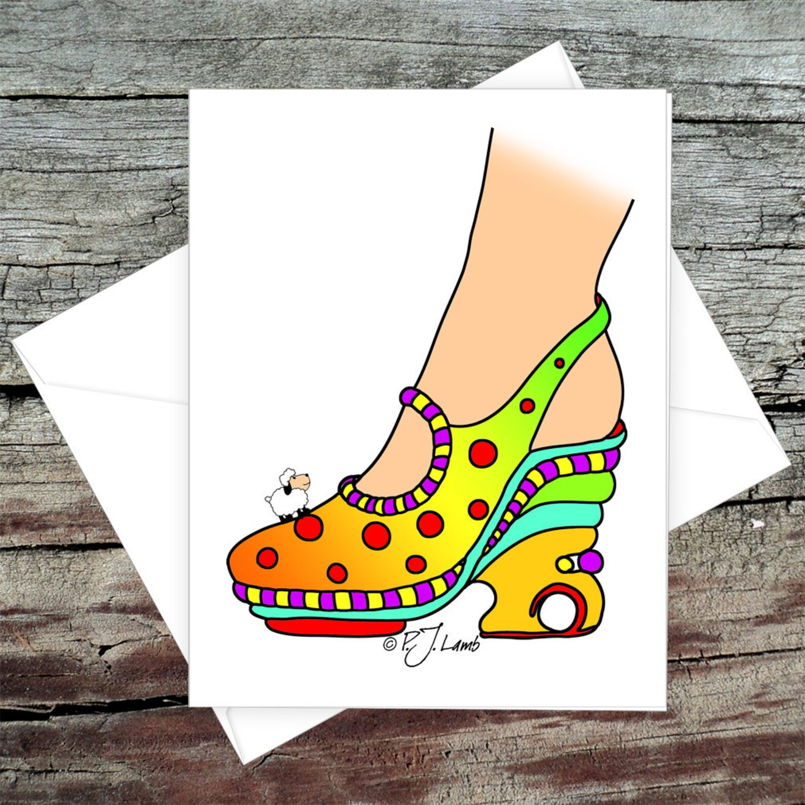 Zentangle Shoe Cards With Envelopes, Set of Four Blank Note Cards From ...