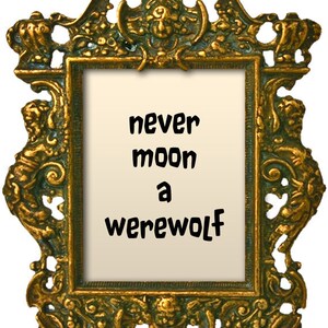 Never Moon A Werewolf, Original Digital Art Composition Photo Print ...