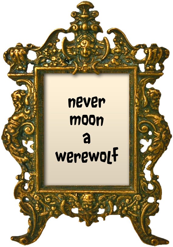 Never Moon A Werewolf, Original Digital Art Composition Photo Print ...