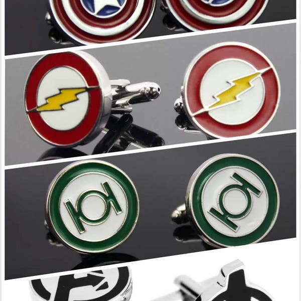 Superhero Cufflinks - Etsy
