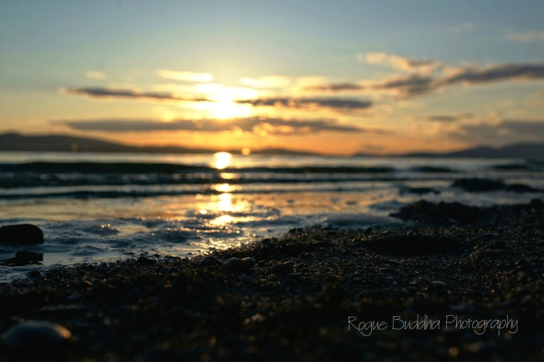 Deception Pass Beach at Sunset - Etsy