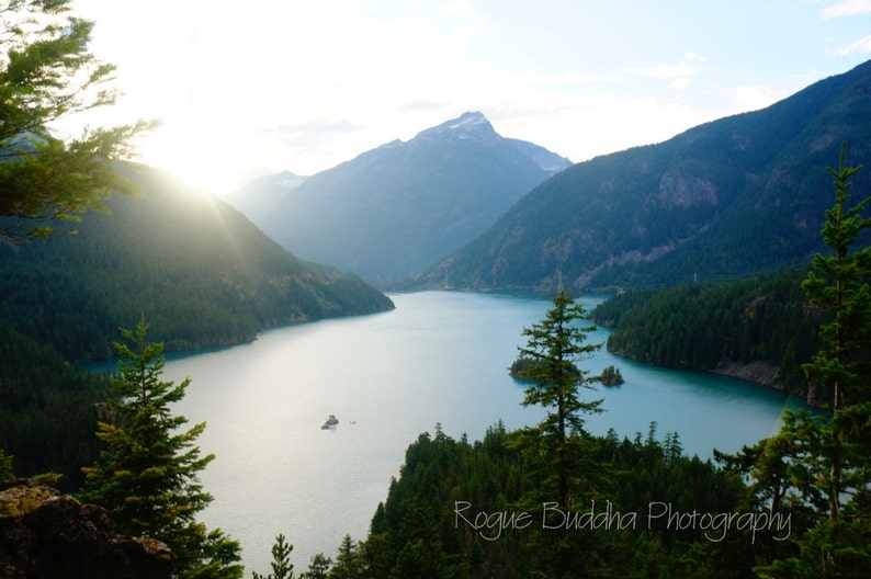 Diablo Lake, WA With Sunset - Etsy