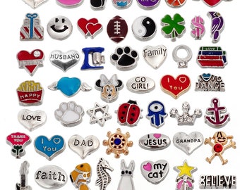 Assorted Lots of Floating Charms for Living Memory Lockets - Etsy
