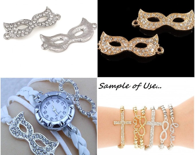 Crystal Pave Cross Sideways Connector for Bracelet Cross - Etsy