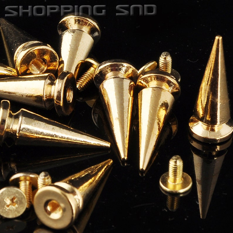 Gold Giant Tree Spikes and Studs 25mm / 1 Screwback - Etsy