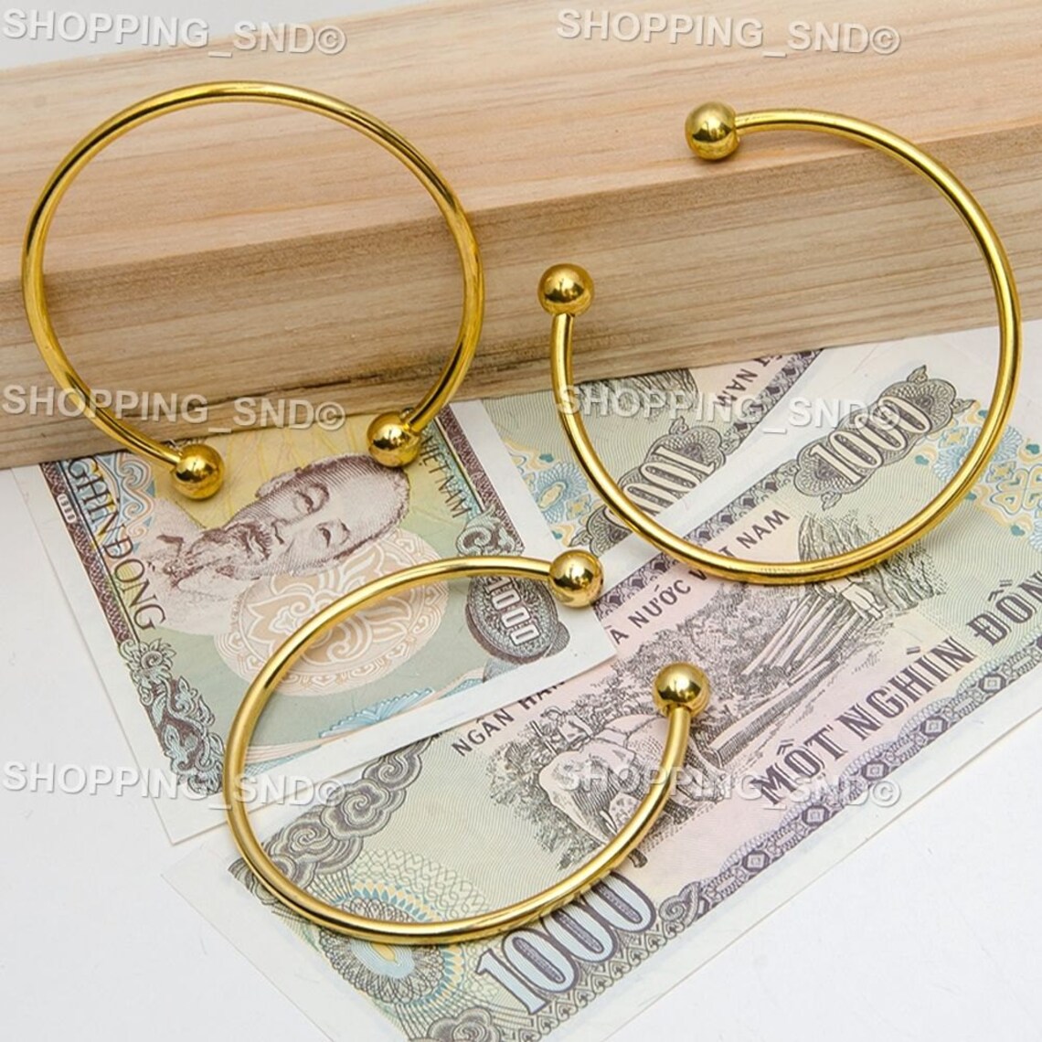 Gold Bangle Bracelet Screw Ball Cuff Fit Charm Beads Jewelry - Etsy