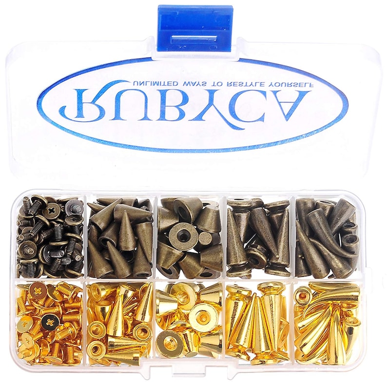 110pcs Giant Screw Back Metal Spike Studs Kit for - Etsy