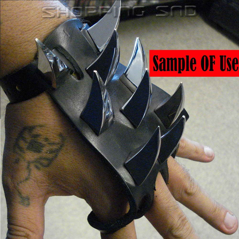 17mm Dragon Claw Spikes // Giant Screwback Metal Claw Spikes // Silver ...