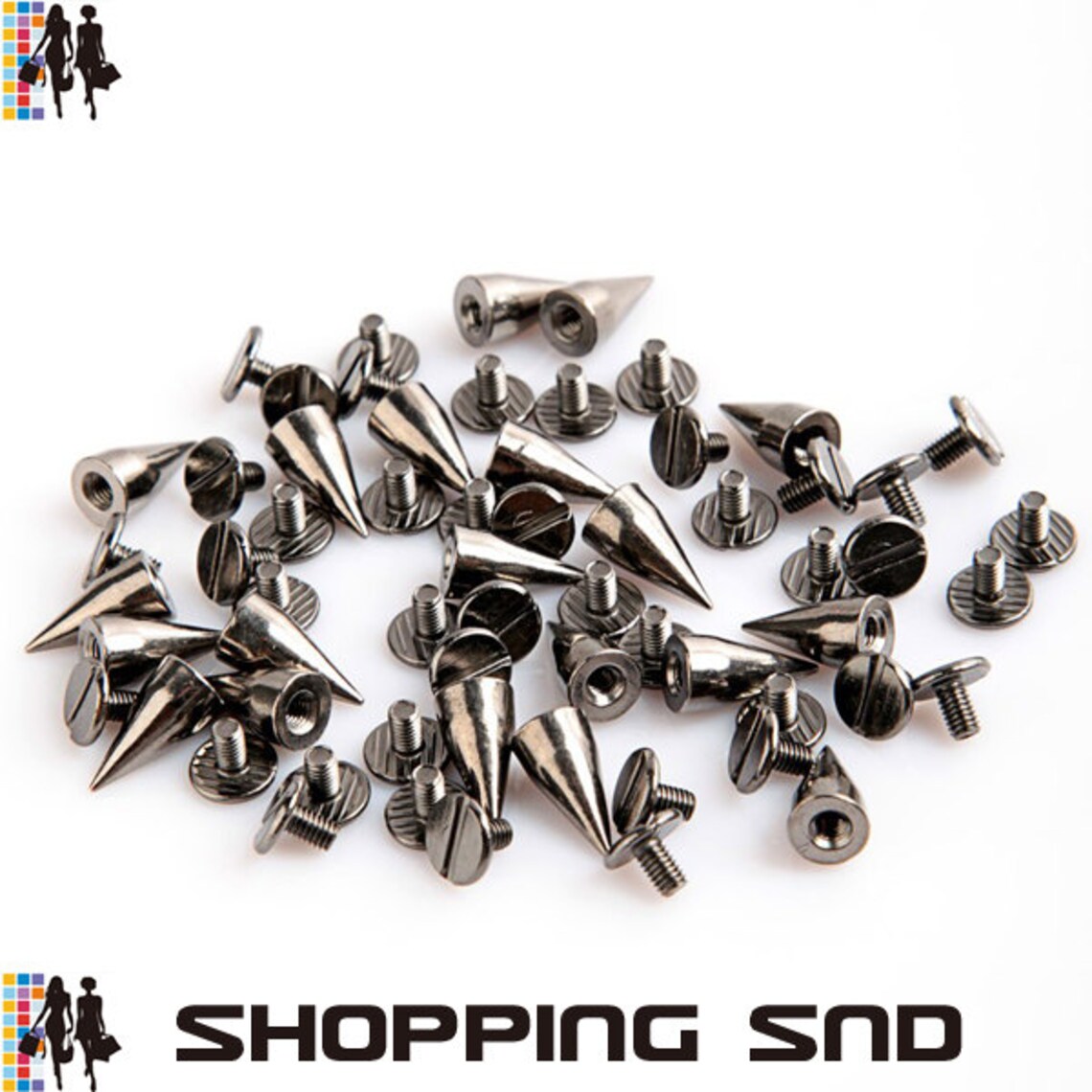 13mm 50pcs Cone Bullet Spikes Silver Spike Studs Metal - Etsy