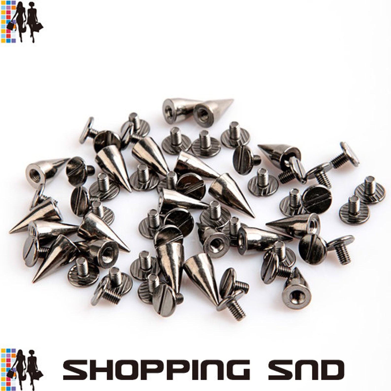 13mm 50pcs Cone Bullet Spikes Silver Spike Studs Metal - Etsy