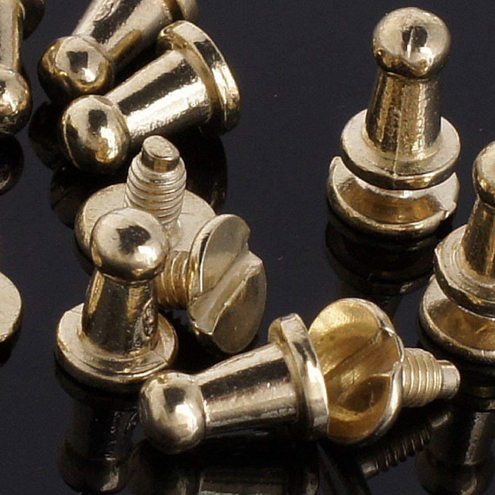 Metal Screw Back Button Studs for Leathercraft, Screwback Spike Studs ...