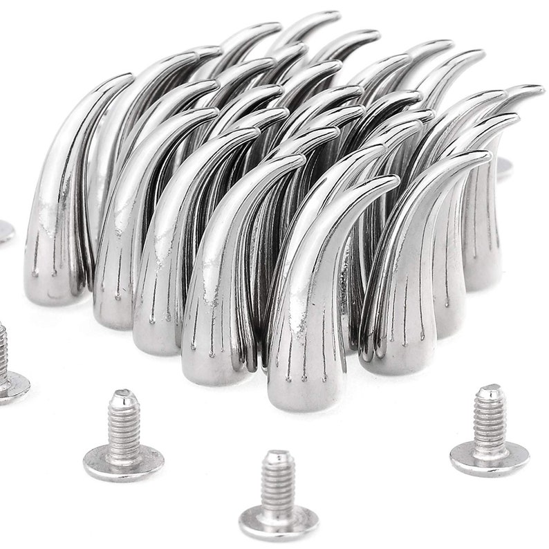 Silver and Gunmetal Black 110pcs Giant Screw Back Metal Spike - Etsy