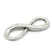 24mm Silver Infinity Symbol Sideways Bracelet Connector, Metal Eight ...