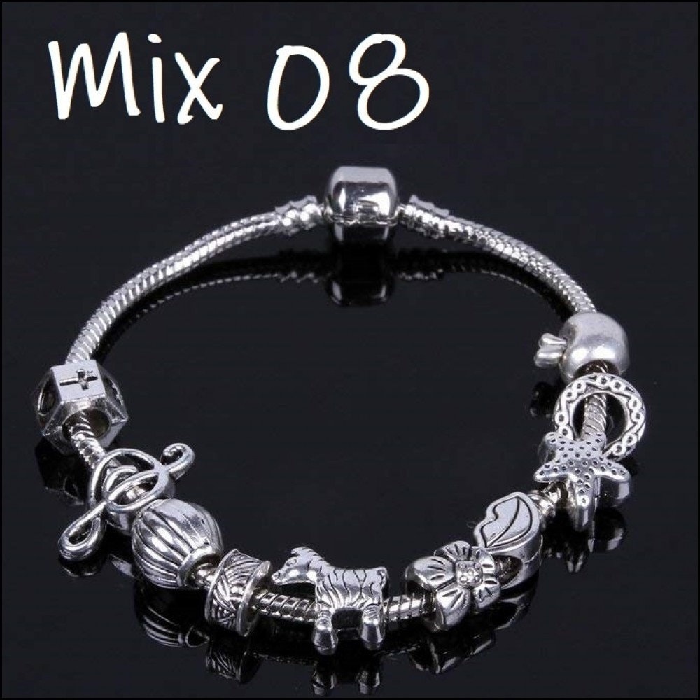 Bulk Mixed Silver Charm Spacer Beads for Bracelets Tibetan - Etsy