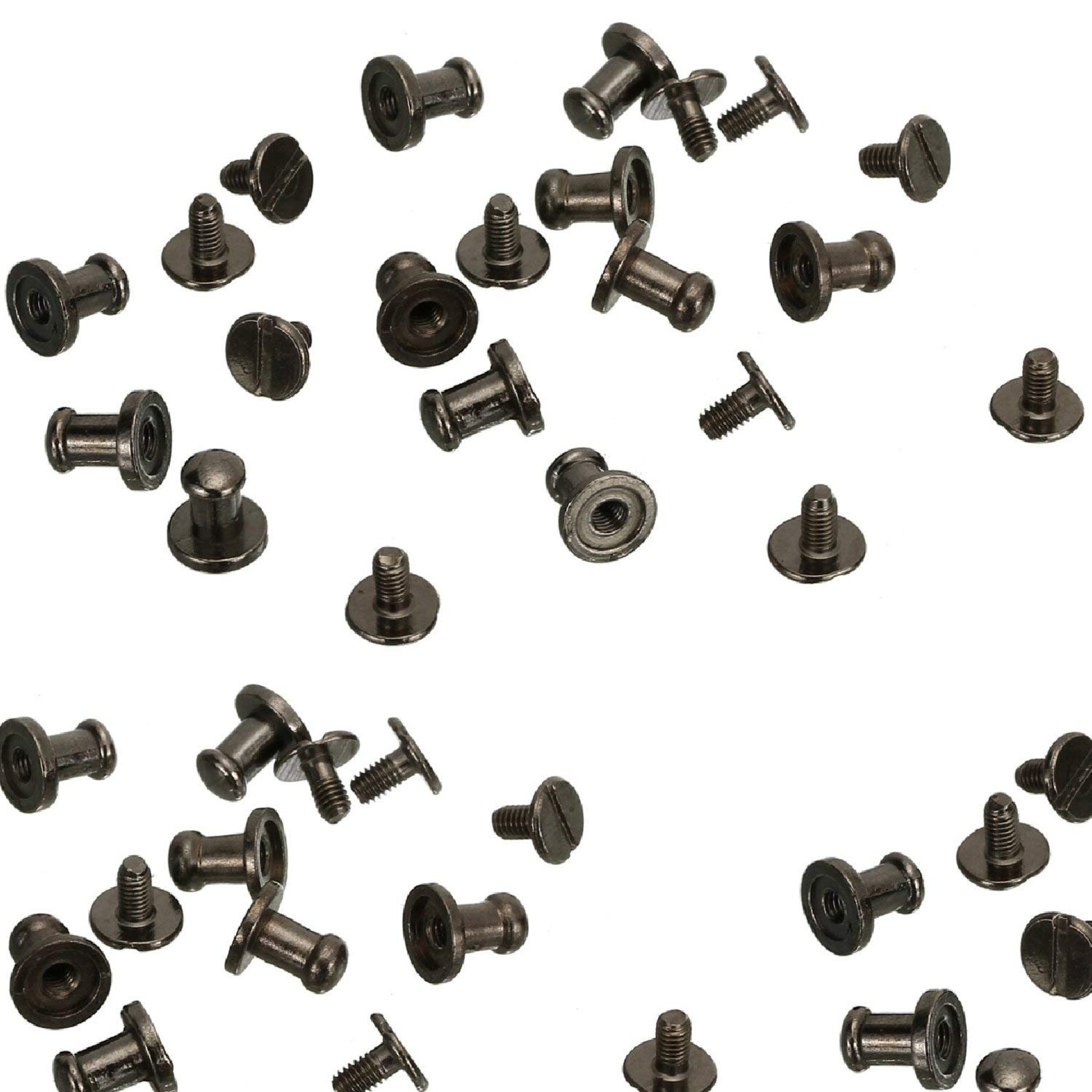 Metal Screw Back Button Studs for Leathercraft, Screwback Spike Studs ...