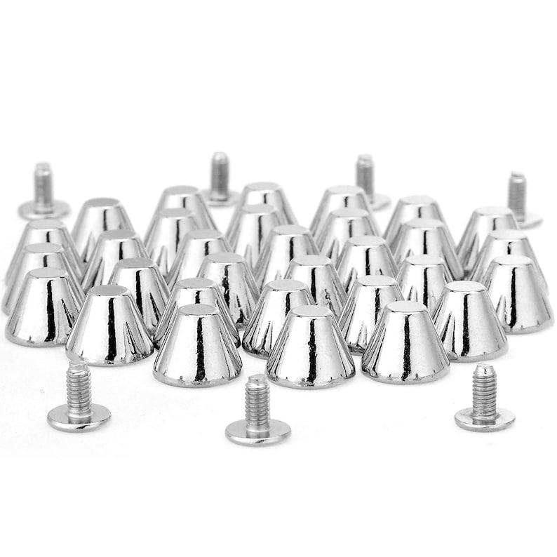 Truncated Cone Studs With Flat Top Spikes for Leather - Etsy