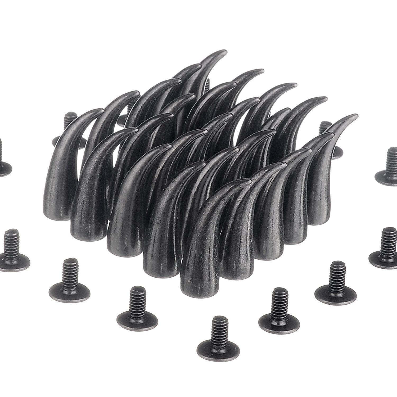 Gunmetal Black 21mm Cat Claw Spikes // Metal Large Spikes and Studs ...