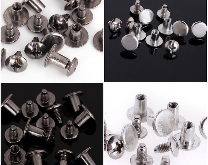 Metal Button Studs 9mm Screwback Studs for Leathercraft - Etsy