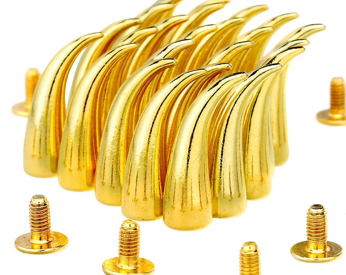 Wholesale 21mm Cat Claw Metal Spikes and Studs Silver / Gold / - Etsy